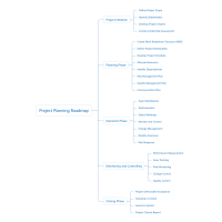 Project Planning Road map Mindmap Template_ProcessOn