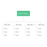 Three-dimensional Tree Org Chart Style Template Mindmap Template_ProcessOn