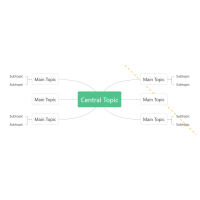Ocean Blue Mind Map Style Template Mindmap Template_ProcessOn