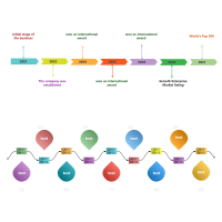 Template for timeline of enterprise development process level Flowchart ...